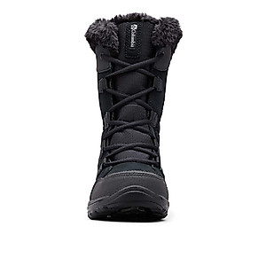 Columbia Women's Ice Maiden II Snow Boot, Black/Columbia Grey, 10 M US