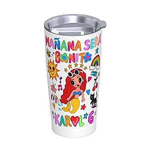 Kiserjens Stainless Steel Insulated Tumbler Vacuum Water Bottle Travel Cup Coffee Mug With Straw,Lid and Brush 20 oz