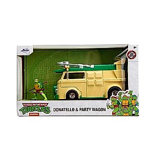Jada Turtles Party Wagon 1:24 Die-Cast Car Play or Gift and for a Collection for Both Kids and Adults