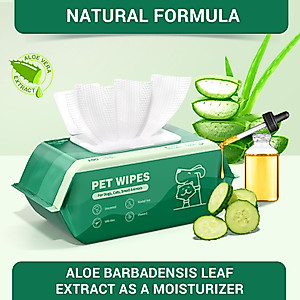 400 Unscented Dog Wipes for Paws and Butt Large Thick Puppy Wipes for Dogs Face and Body Dog Wipes Cleaning Deodorizing Cat Wipes Cleaning Fur and Butt Big Doggie Wipes Doggy Wipes Bum Dog Ear Wipes