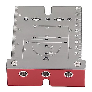 Hinge Jig Drill Guide, 35mm Dowelling Drilling Tool Set Kit Concealed Hinge Jig Kit for Furniture Woodworking