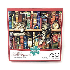 Buffalo Games - Charles Wysocki - Frederick the Literate - 750 Piece Jigsaw Puzzle Multicolor, 24"L X 18"W