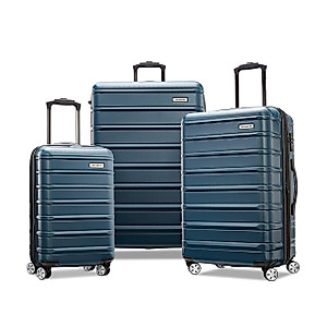 Samsonite Omni 2 Hardside Expandable Luggage with Spinner Wheels, 3-Piece Set (20/24/28), Nova Teal