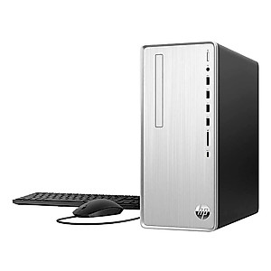 HP 2022 Newest Pavilion Desktop, AMD Ryzen 5 5600G, AMD Radeon Graphics, 32GB RAM, 1TB PCIe SSD, Wi-Fi, Bluetooth, USB Type-C, HDMI, VGA, Windows 11 Home, Silver