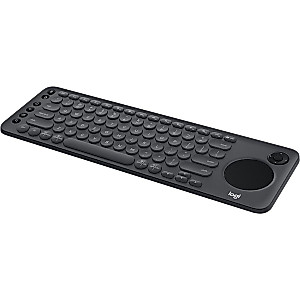 Logitech K600 TV - TV Keyboard with Integrated Touchpad and D-Pad Compatible with Smart TV - Graphite Black