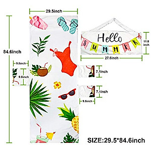 Pool Chair Cover Towel Beach Chair Cover Patio Chaise Lounge Chair Cover Sunbathing Beach Towel with Side Pockets for Summer Hotel Holiday Garden, No Sliding