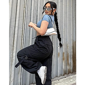 DUPER Sunglasses Womens Y2k Glasses-Trendy Sunglasses Men Fashion Glasses, Y2k Sunglasses For Mens, Wrap Around Sunglasses for Womens Silver Glasses, Mob Wife Womens Sunglasses