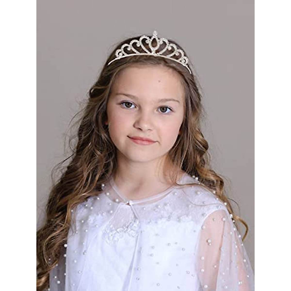 Yean Crystal Tiaras and Crowns Girls Princess Crowns Birthday Party Crowns Rhinestone Costume Tiara Headband Hair Accessories for Women and Girls