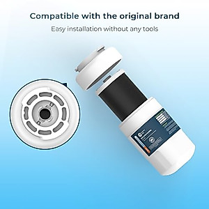Crystala Filters Water Filter Compatible with MWF SmartWater, MWFA, MWFP, GWF, GWFA, Kenmore 9991, 46-9991, HDX FMG-1, WFC1201 (1 Pack)