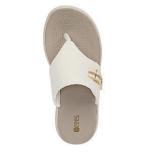 BZees Womens Camp Out Thong Sandal Bright White 6.5 M