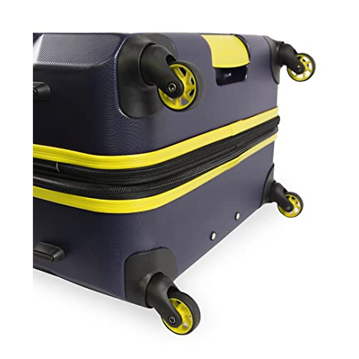 Nautica Lightview 3pc Hardside Luggage Set, Navy/Yellow