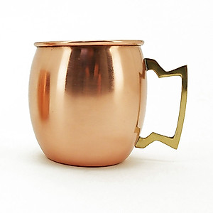 Set of 12 Modern Home Authentic 100% Solid Copper Moscow Mule Mug - Handmade in India