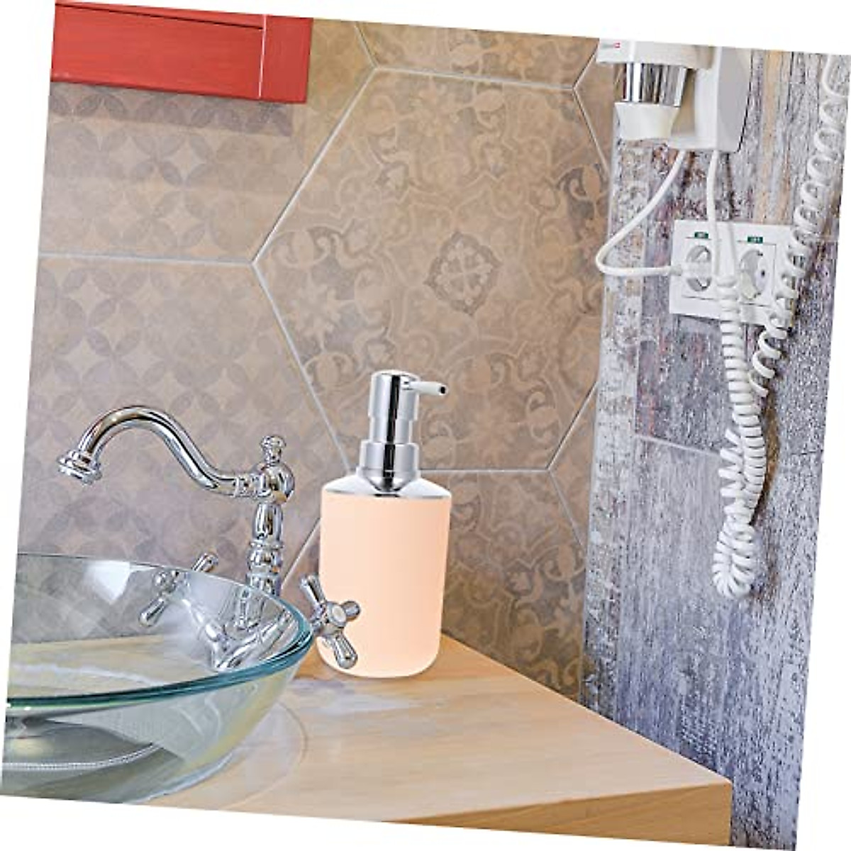 Alipis 1 Set Bathroom Set Decor Hand Soap Dispenser Black Soap Dish Soap Dispenser Bath Tub Accessory Bathroom Supply Bathroom Toiletries Accessory Toothbrush Holder Cup Bracket