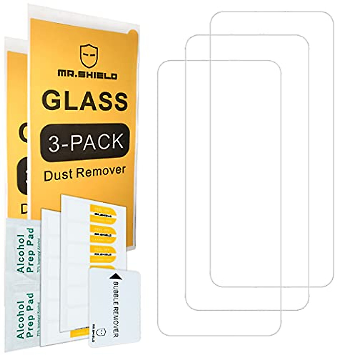 Mr.Shield [3-Pack] Designed For Motorola Moto G Stylus 5G (2021) [Not Fit for 2020/2022 Version] [Tempered Glass] [Japan Glass with 9H Hardness] Screen Protector with Lifetime Replacement