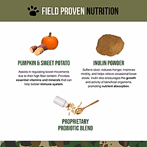 O.G.B. Operation Good Boy - SRE: Digestion Supplement/Probiotic for Pets - 90 Count Soft Chews - 12.7oz - Made Natural Ingredients - Veteran Owned