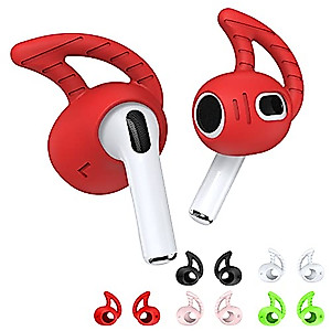 [5 Pairs] for AirPods 3 Ear Hooks Covers, WOFRO Anti-Slip Ear Tips Cover Soft Silicone Add Grip Sport Ear Wing Earbuds Accessories Compatible with AirPods 3rd Generation(5 Colors)