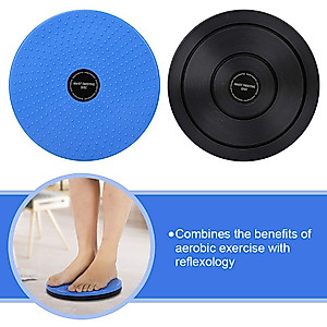 VGEBY Waist Twirl, Waist Disc Trainer Board Ankle Body Aerobic Exercise Fitness Slim Twirl Plate Exercise Gear Weight Loss Foot Massage Plate Strength Training