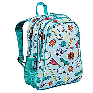 Wildkin 15-Inch Kids Backpack for Boys & Girls, Perfect for Early Elementary, Backpack for Kids Features Padded Back & Adjustable Strap, Ideal for School & Travel Backpacks (Team Spirit)