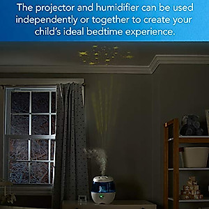 Vicks Sweet Dreams Cool Mist Humidifier, Blue, Medium Room, 1 Gallon Tank – Filter Free Cool Mist Humidifier for Baby and Kids Rooms with Light Up Display, Works with Vicks VapoPads