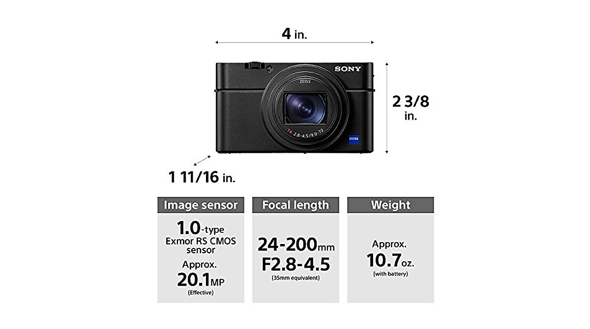 Sony RX100 VI: Premium Compact Digital Camera with ZEISS Lens