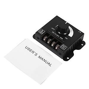 LED Light Strip Dimmer, Led Dimmer Switch - 12V-24V 30A Led Switch Dimmer Controller Manual Operation for Strip Light Single Color, Dimmer Switches For Led Lights
