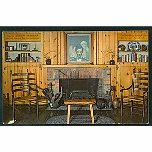 Lincoln Room Carl Sandburg Prairie Years Home Vintage Postcard