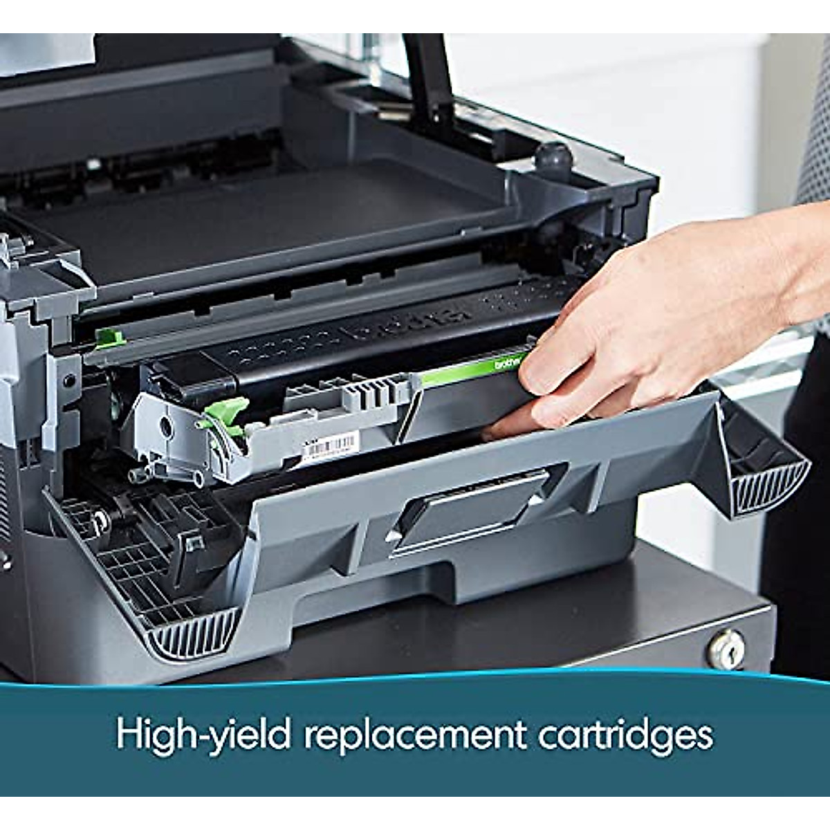 Brother HL-L23 90DW Series Compact Wireless Monochrome Laser All-in-One Printer, Print Scan Copy, Up to 32 Pages/Minute, Auto Duplex Printing, Mobile Printing, Durlyfish USB Printer Cable, A