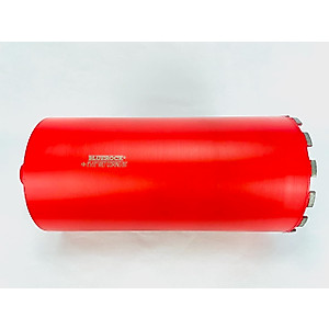 8" Inch Diamond WET Core Drill Bit 1-1/4” Threaded by BLUEROCK Tools for Concrete Rebar Asphalt Brick Rock Masonry Hole Barrel Coring