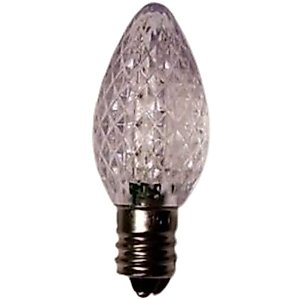 LED Bulb C7 E12 Candelabra Christmas Light Replacement, 1 Piece Multi Color Changing Bulb