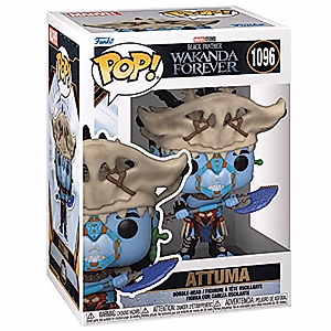 POP Marvel: Black Panther: Wakanda Forever - Attuma Funko Vinyl Figure (Bundled with Compatible Box Protector Case), Multicolored, 3.75 inches
