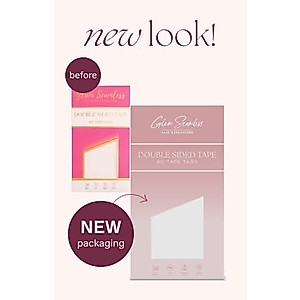 Glam Seamless Double Sided Tape for Hair Extensions, Replacement Tape for Tape in Hair Extensions - 60 Tabs Pack