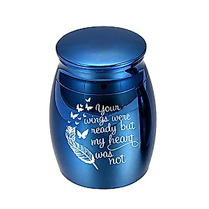 angel3292 Air Tight Pet Funeral Urn English Letters Metal Memory Box Pets Ashes Casket for Home Pet Memorial Urn Anti-Rust for Cats