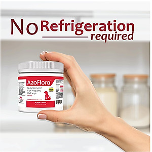 Azoflora Supplement for Healthy Kidneys for Dogs - Enhances Renal Function - Support Healthy Urinary Tract, Easy to Administer, No Refrigeration Required, Chicken Flavor - 90 Soft Chews