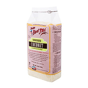 Bob's Red Mill Shredded Coconut (Unsweetened), 12 Ounce (Pack of 4)