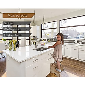 SAPPHIRE HOME Step Stools for Kids, Durable Safe Sturdy Easy Assembly No Screw Toddler Step Stool for Bathroom Sink, Montessori Design Potty Traing Step Stool