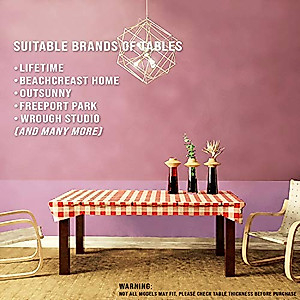 ProTensils Picnic Tablecloth Clips, Stainless Steel Outdoor Table Cover Clamps, Table Cloth Holder & Skirt Clip (12 Pcs)