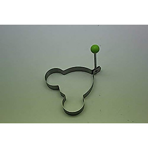 Sailing Thicken Stainless Steel Fried Egg Ring Mold/Pancake Ring Mold with Egg Strainer & Oil Brush - Set of 5