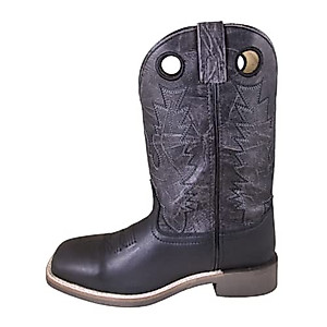 Smoky Mountain Boots Women's Tracie Black/Black Distress Leather Cowboy Boot, Size: 10 (6221-10M)