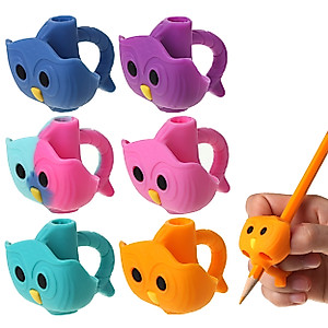 Mr. Pen- Owl Pencil Grips, 6 pcs, Pencil Grips, Cute Pencil Grips, Pencil Grips for Kids Handwriting, Pencil Grips for Kids, Finger Grips for Pencils, Writing Aids for Kid