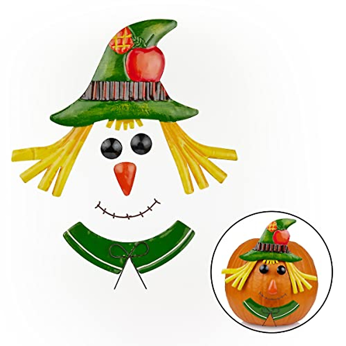 Alpine Corporation LAZ156A Alpine Seasonal Kit Harvest Pumpkin Decor, 10 x 0.2 x 8, Multi