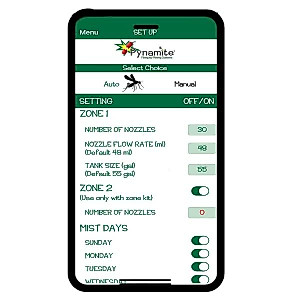 Mosquito Misting System Pynamite Bluetooth app & 30 Nozzle Kit
