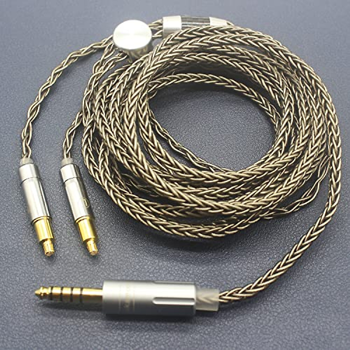 Youkamoo 4.4mm Balanced 8 Core Silver Plated Braided Headphone Replacement Upgrade Cable for Audio-Technica ATH-MSR7b SR9 ATH-ESW990H ES770H ATH-ADX5000 AP2000 A2DC