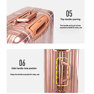 MosaiRudo Clear PVC Luggage Cover Protectors Transparent Travel Luggage Protector for Wheeled Suitcase (No border Thickness 0.3mm, 30inch)