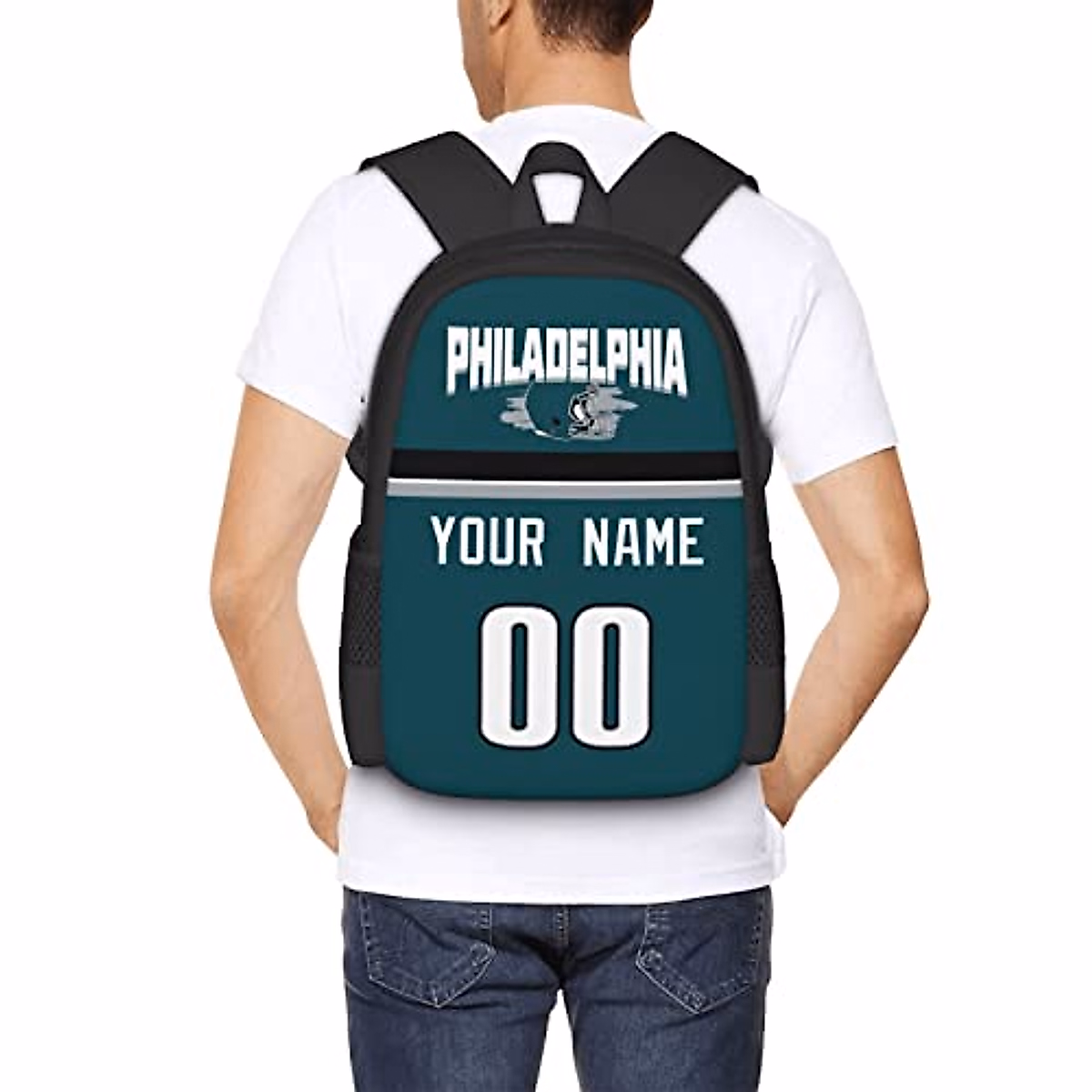 ANTKING Philadelphia Backpack Custom any Name and Number Gifts for Men Women
