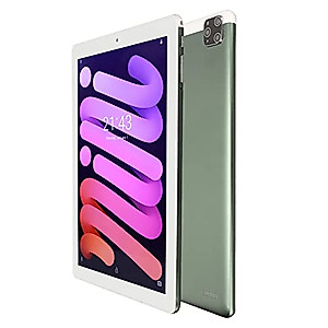 10in Tablet, Octa Core CPU Tablet 100‑240V Green for Daily (US Plug)