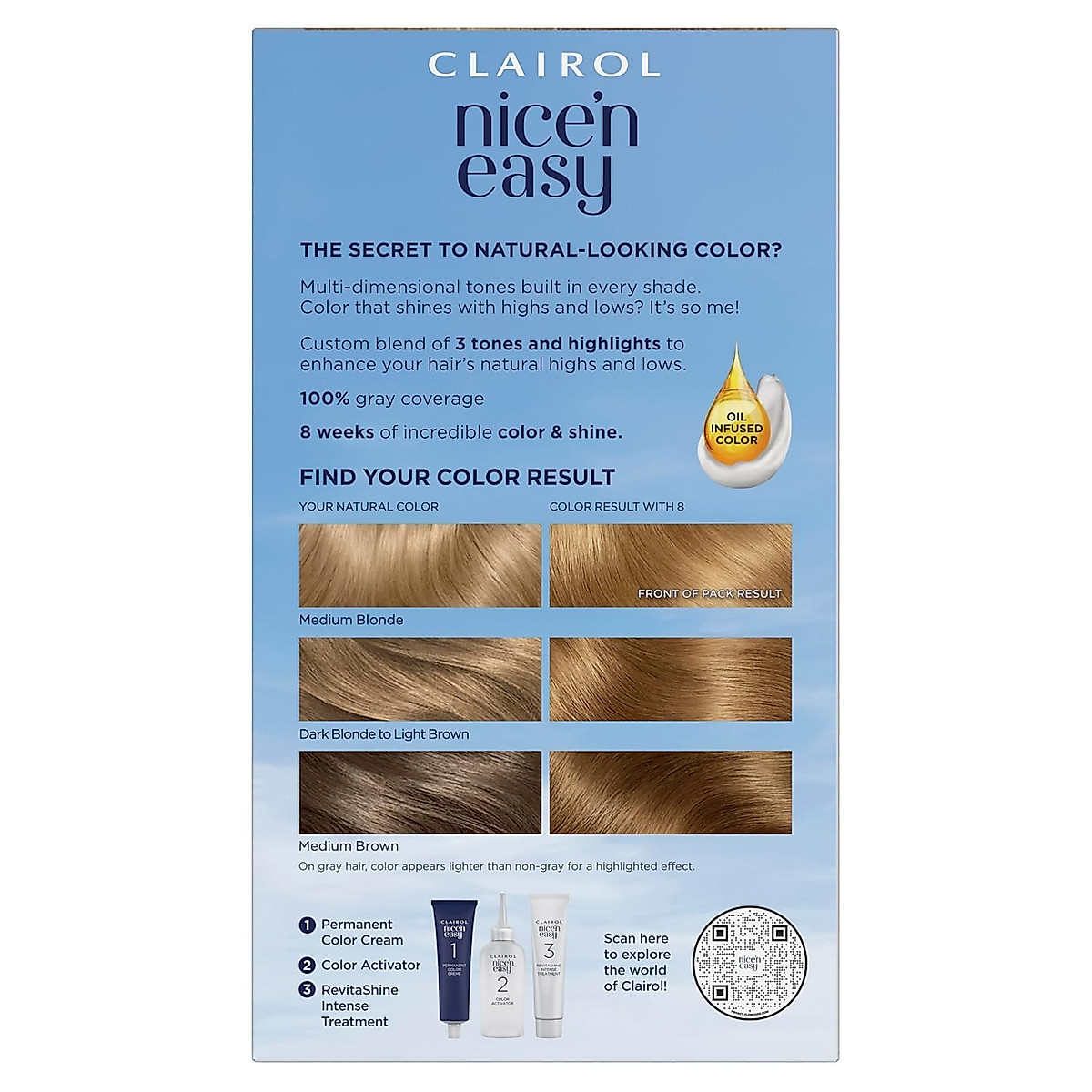 Nice'n Easy Permanent Color, Natural Medium Blonde [8/103A] 1 ea
