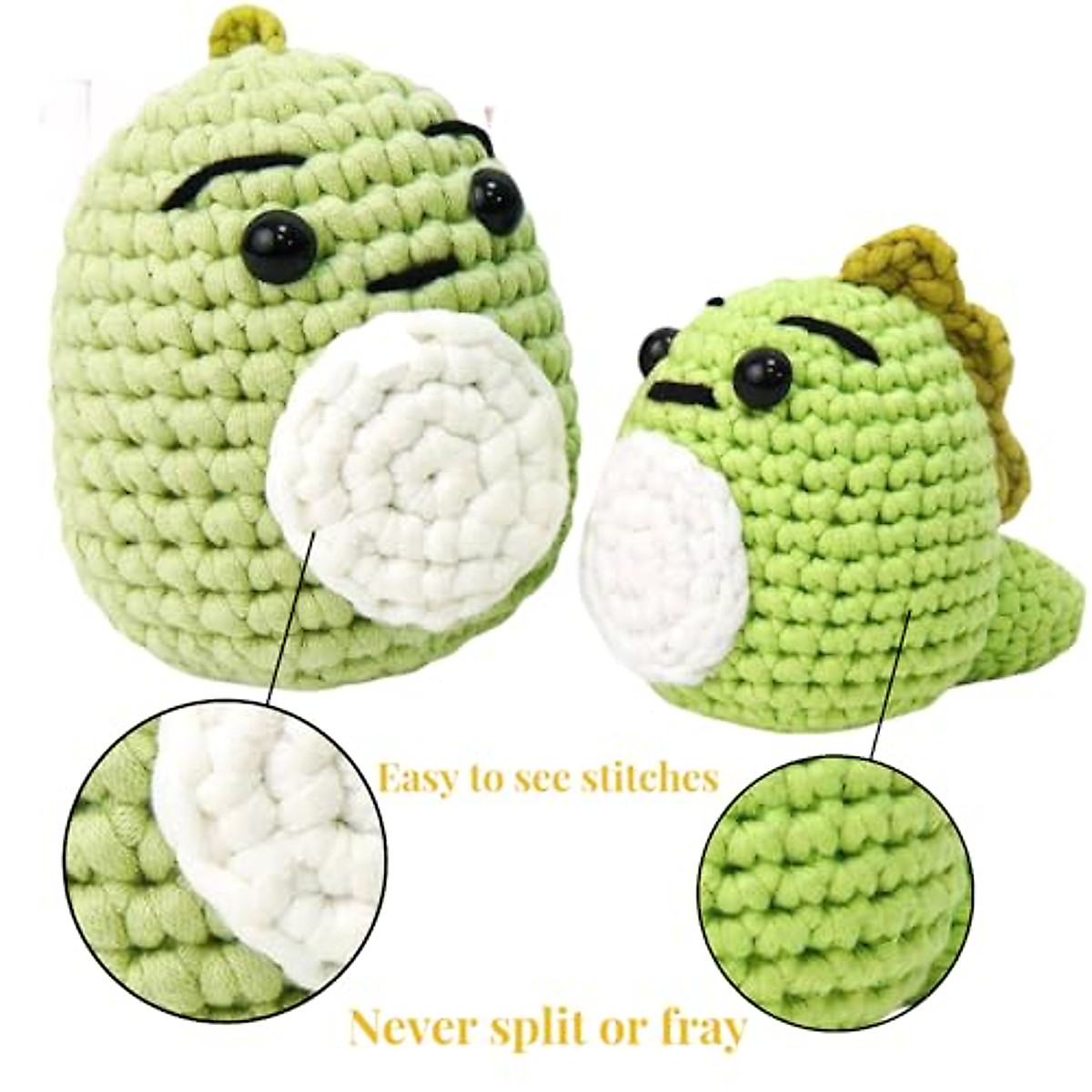 Moon Waves Yarn for Crocheting and Knitting Cotton-Nylon Blend Yarn Great for Beginners Easy to See Stitches (Dark Grey)