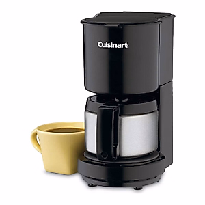 Cuisinart 4 Cup w/Stainless-Steel Carafe Coffeemaker, Black