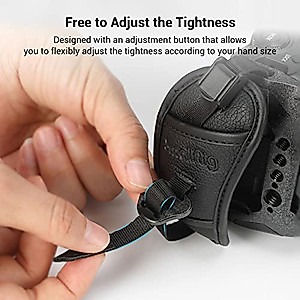 SMALLRIG Camera Cage Wrist Strap, Hand Strap with Quick Adjustable and Detachable Design Secure Grip for Camera Cage Camera Handle and L Bracket - 3848