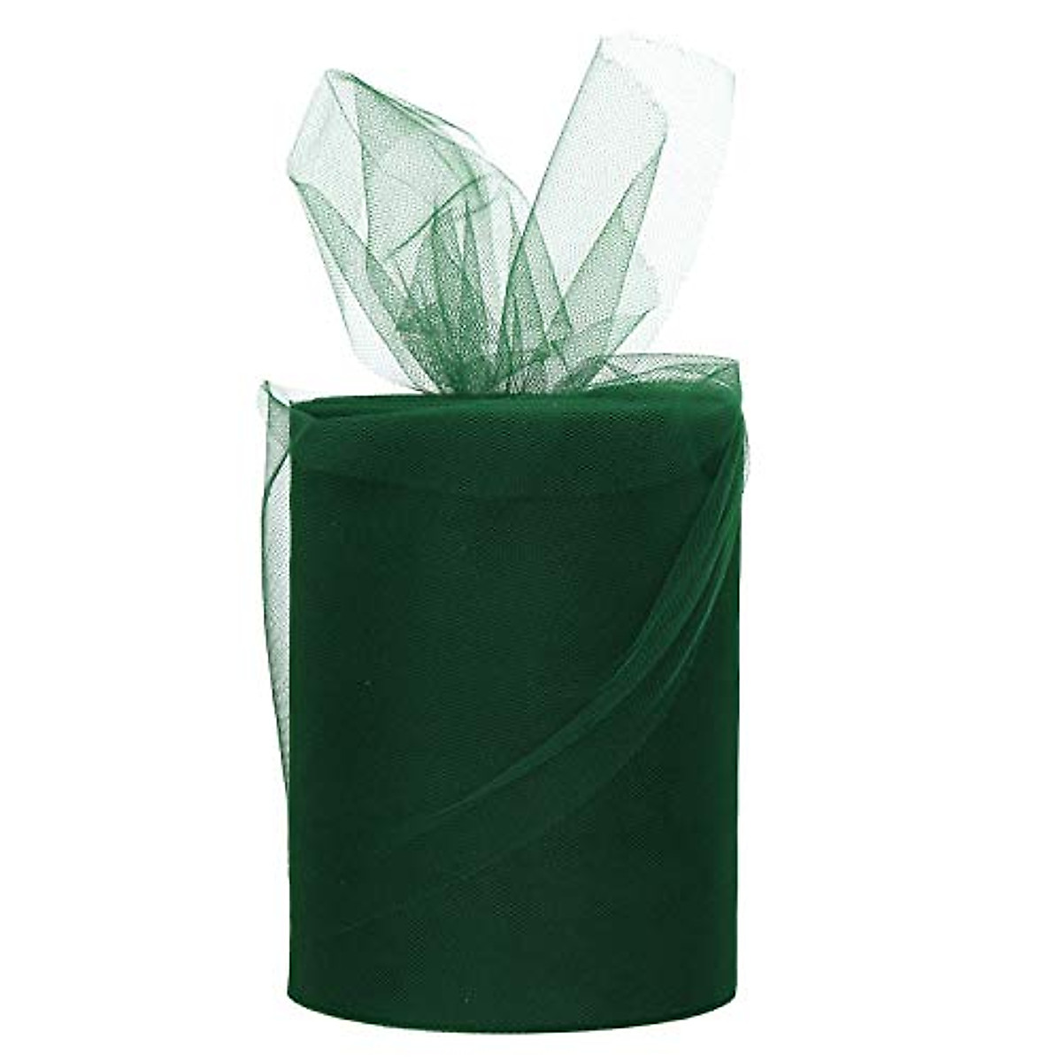 Dark Green Tulle Roll Spool 6 Inch x 100 Yards for Tulle Decoration